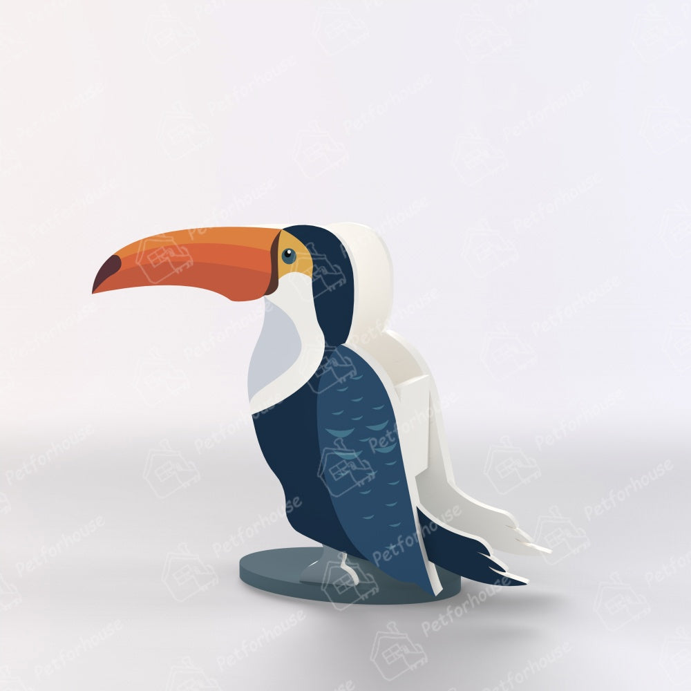 Blue and White Toucan Planter – Petforhouse.com