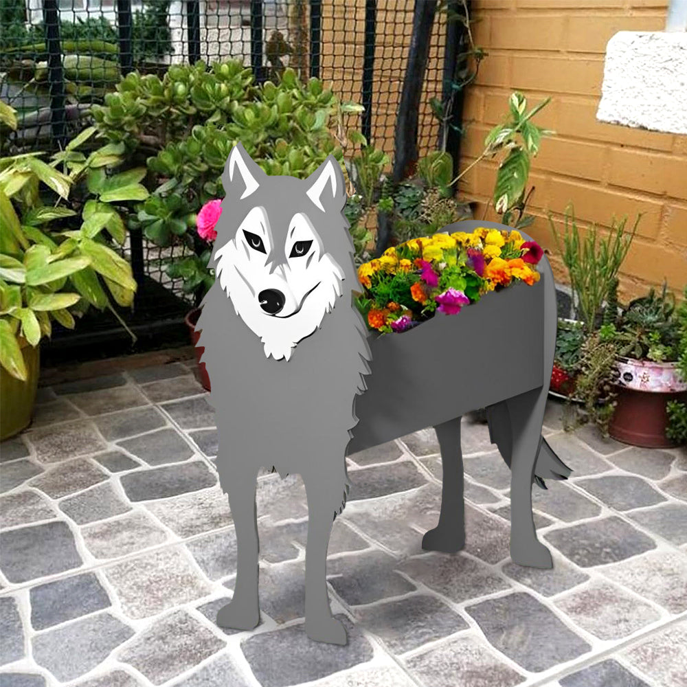 Grey Wolf Planter – Petforhouse.com